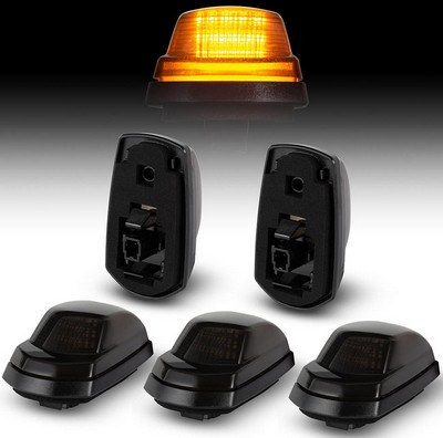 2017-23 Superduty LED cab roof lights, smoke lens, amber LEDs (fits ...